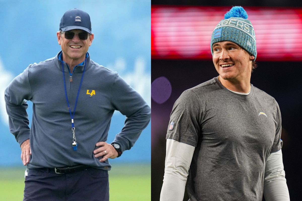 Jim Harbaugh Speaks Out on Justin Herbert Missing Practice for GF ...